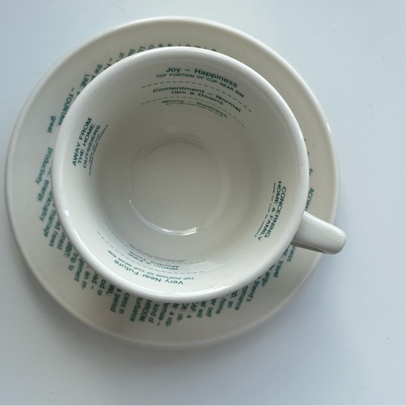 Oneida | Dining | Leaves Divination Ceramic Cup And Saucer Set | Poshmark